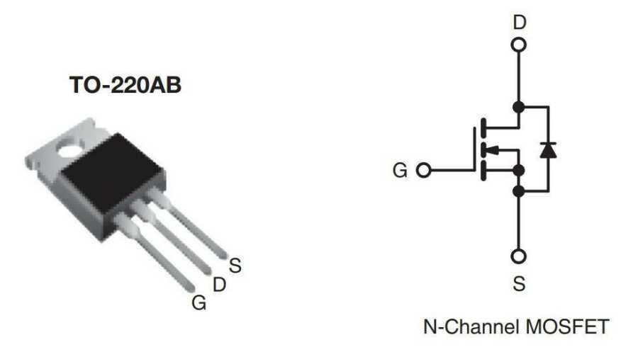 IRFZ44N - 55V 49A Mosfet - TO220 IRFZ Mosfet Motorobit - Motorobit.com