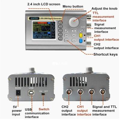 JDS2900 60MHz DDS Dual Channel Signal Generator Motorobit - Motorobit.com