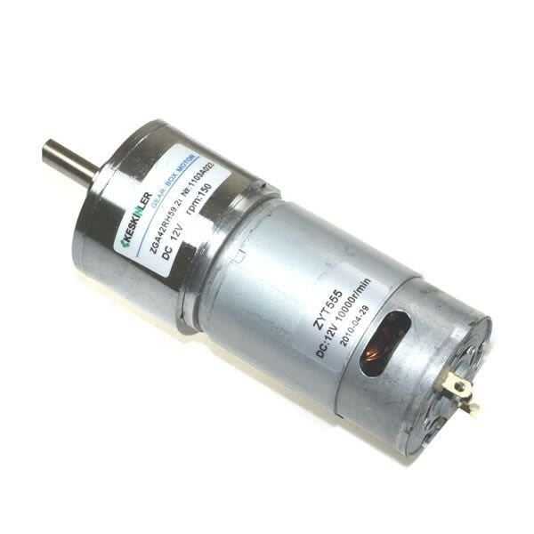 KGA42 12V 150Rpm 42mm Flange Long Dc Motor with Gearbox Motorobit ...