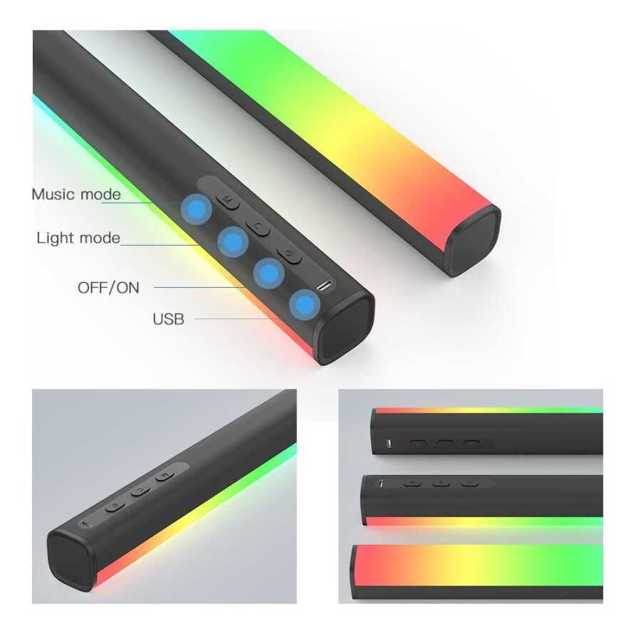 L023 Sese Duyarlı Led Bar - Müzik Spektrum Modül Ledler Motorobit ...