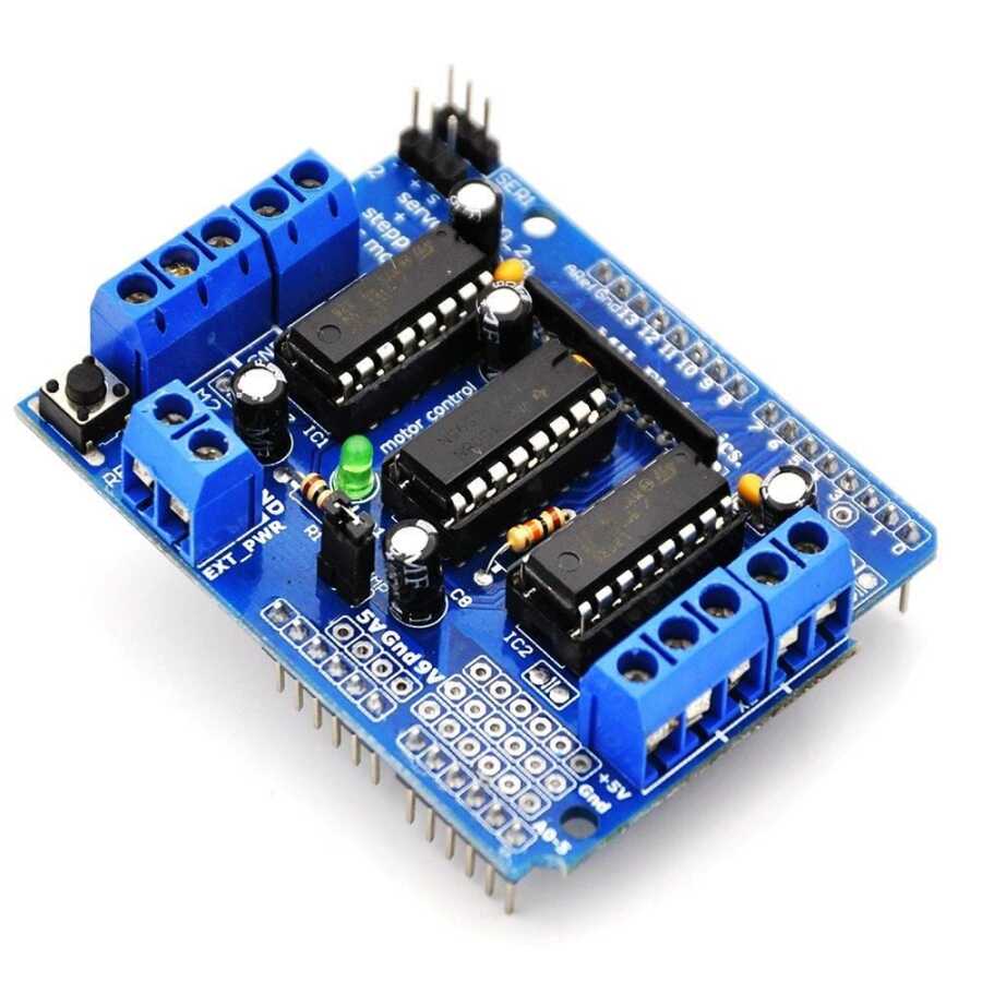 L293D Arduino Motor Sürücü Shield Arduino Shield Motorobit - Motorobit.com