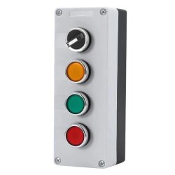 Latch Switch and Dual Red/Green Push Button Box Motorobit - Motorobit.com