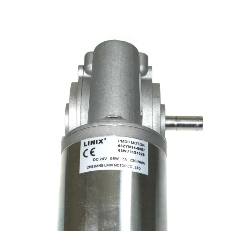 Linix PMDC Motor 63ZYM24-95E/63WJ15G1028 24V 95W 7A 220r/min Door Motor Motorobit - Motorobit.com