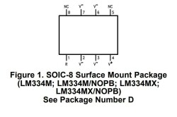 LM334MX/NOPB SOIC-8 SMD Entegre L/LF/LM/LMD Serisi Motorobit - Motorobit.com