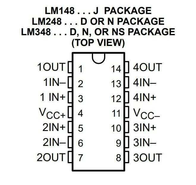 LM348 SMD SO14 Entegre L/LF/LM/LMD Serisi Motorobit - Motorobit.com