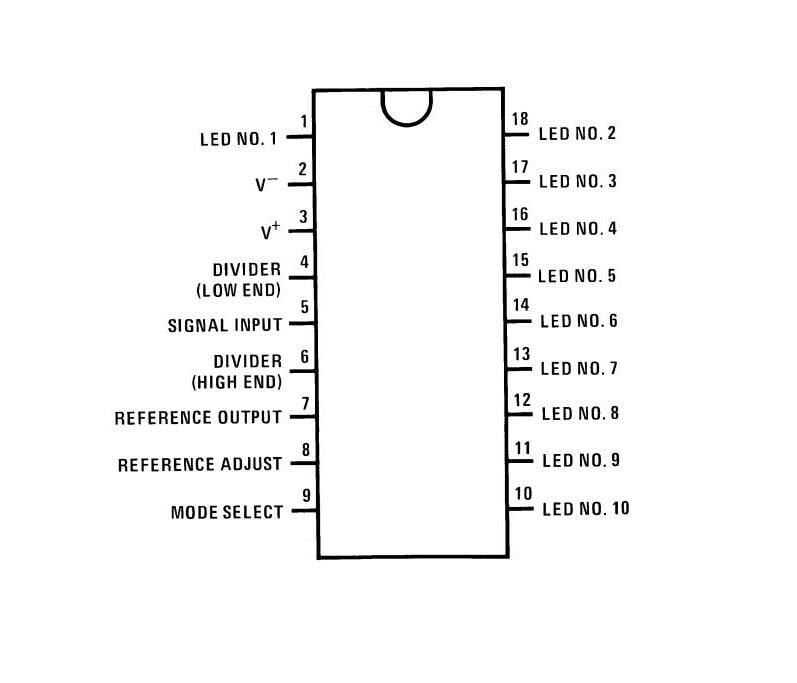 LM3914 DIP18 Integrated Motorobit Motorobit