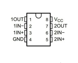 LM393 SOIC-8 SMD Komparatör Entegresi L/LF/LM/LMD Serisi Motorobit - Motorobit.com