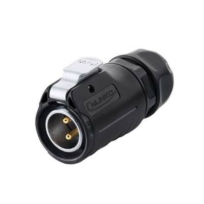 LP-20-C02PE-01-022 2-Pin Waterproof Connector - Male Motorobit ...