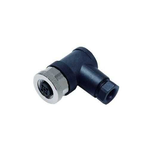 M12 4 Pin Female Connector - 90 Degree Motorobit - Motorobit.com
