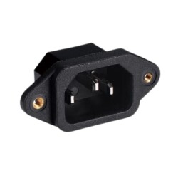 Male Power Socket with Triple Ear - TU-301-AP Motorobit - Motorobit.com
