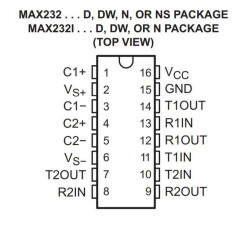 MAX232 SMD SO16 Integrated Motorobit - Motorobit.com