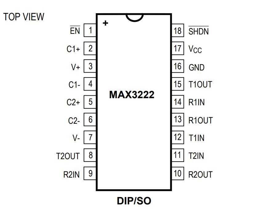 MAX3232ESE+ SOIC-16 SMD Integrated Motorobit - Motorobit.com