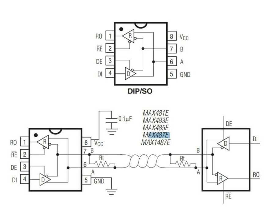 MAX483CSA SOIC-8 RS Seri Protokol Entegresi MAX/MCP/OP/TC/TDA Serisi ...