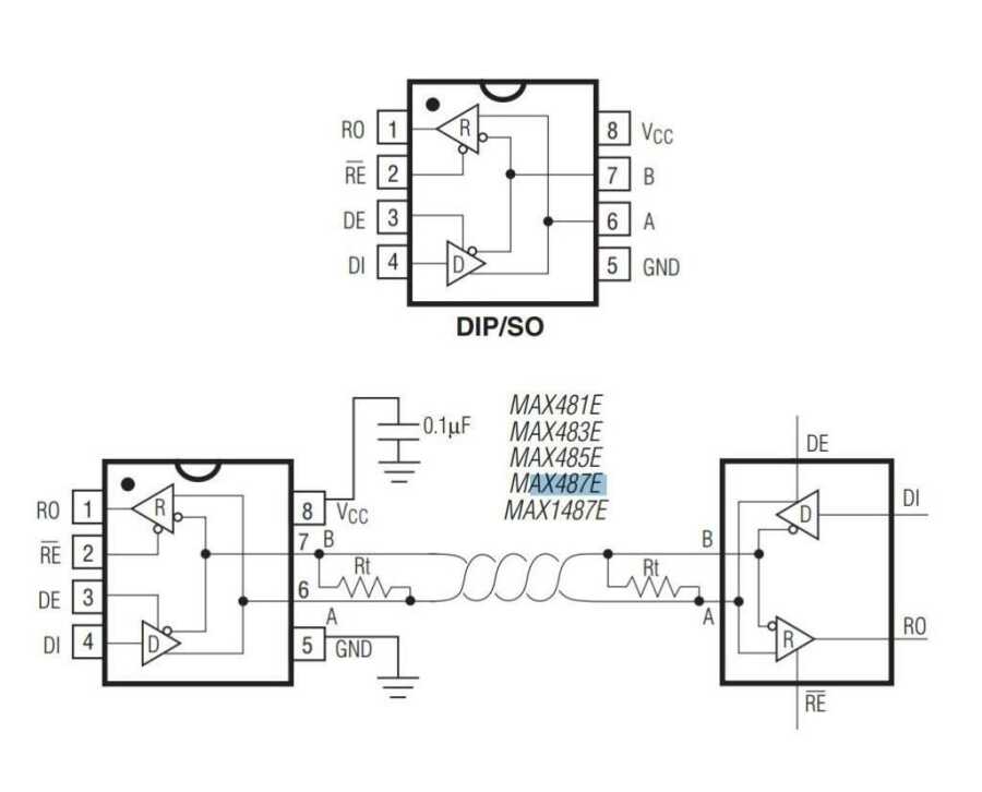 MAX487ESA SOIC-8 SMD Transceiver Entegresi MAX/MCP/OP/TC/TDA Serisi Motorobit - Motorobit.com