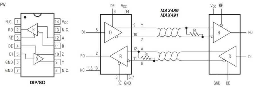 MAX491 SMD SO14 Integrated Motorobit - Motorobit.com