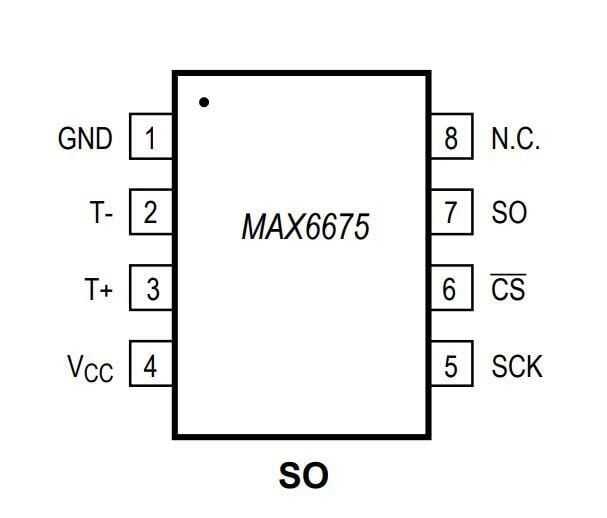 MAX6675 SOIC-8 SMD Sıcaklık Sensör Entegresi MAX/MCP/OP/TC/TDA Serisi Motorobit - Motorobit.com