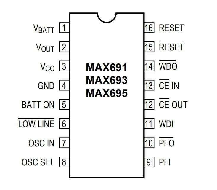 MAX691EWE WSOIC-16 SMD Entegre MAX/MCP/OP/TC/TDA Serisi Motorobit - Motorobit.com