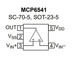 MCP6541T-I/OT SOT-23-5 SMD Komparatör Entegresi MAX/MCP/OP/TC/TDA Serisi Motorobit - Motorobit.com