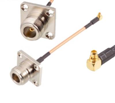 N-KF - MMCX-JW RG316 Dönüştürücü Kablo - 10cm Antenler Motorobit - Motorobit.com