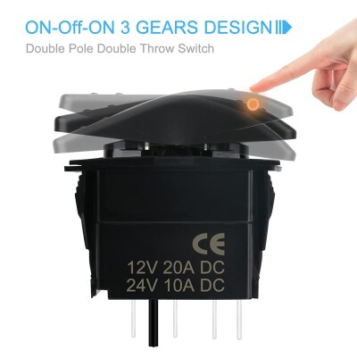 ON-OFF Green Light Switch 5-Pin 12V-24V Motorobit - Motorobit.com