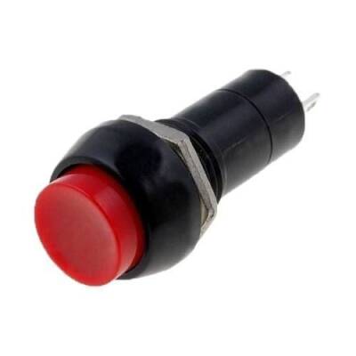 PBS-11A 12mm Keyed Push Button - Red Motorobit - Motorobit.com
