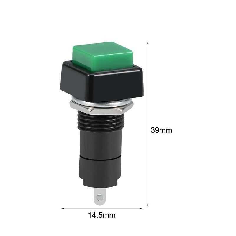 PBS-306B 12mm Yaylı Push Buton - Yeşil Push Buton Switch Motorobit ...