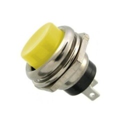 RL16-503B 16MM Plastic Push Button Yellow Motorobit - Motorobit.com