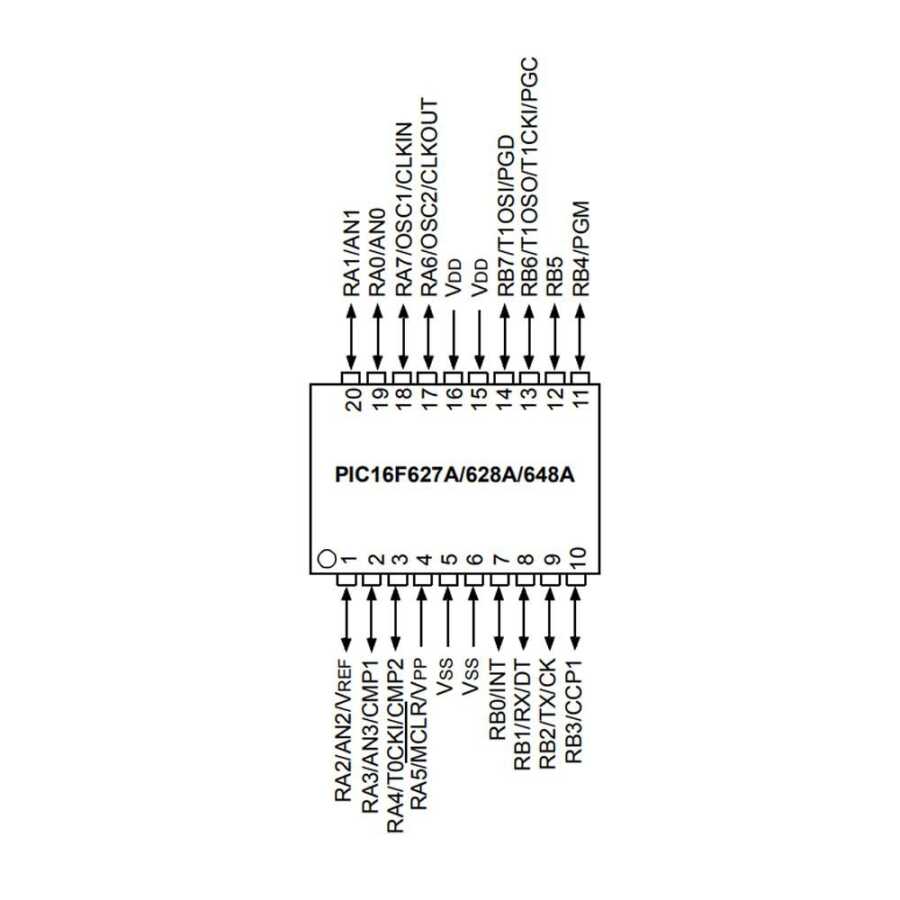 PIC16F628A SMD SOIC-18 8-Bit 20MHz Mikrodenetleyici PIC ...