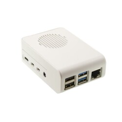 Raspberry Pi 4 Enclosure Box - White Red Motorobit - Motorobit.com