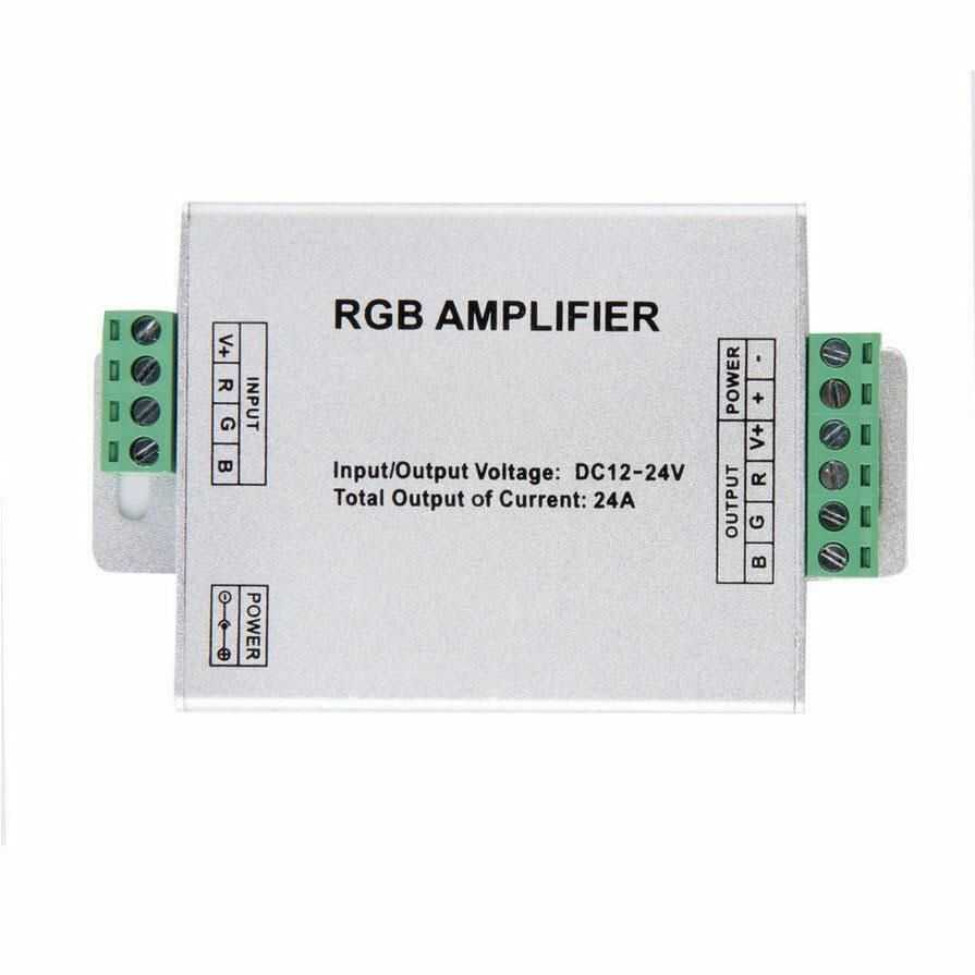 Rgb Amplifier 12-24V Ara Sinyal Güçlendirici 24A Modül Ledler Motorobit ...