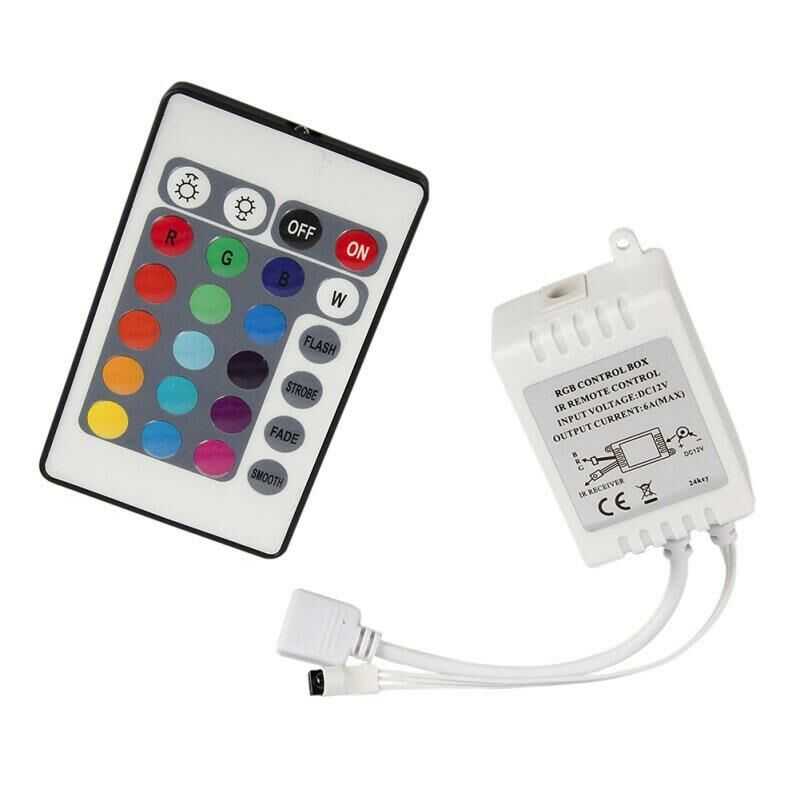 Rgb Strip Led Controller 6A 24 Buttons Motorobit - Motorobit.com
