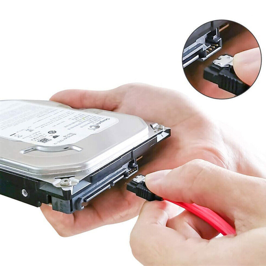 SATA 3 III 6Gbps HDD SSD Hard Disk Hard Drive Kablosu - Kırmızı Bilgisayar Kabloları Motorobit ...