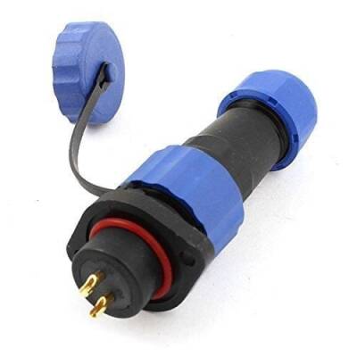 SD16 2 Pin 16mm Waterproof Connector Kit - Flanged Panel Type Motorobit - Motorobit.com