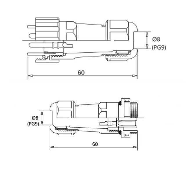 SD16 4 Pin 16mm Waterproof Connector Kit Motorobit - Motorobit.com