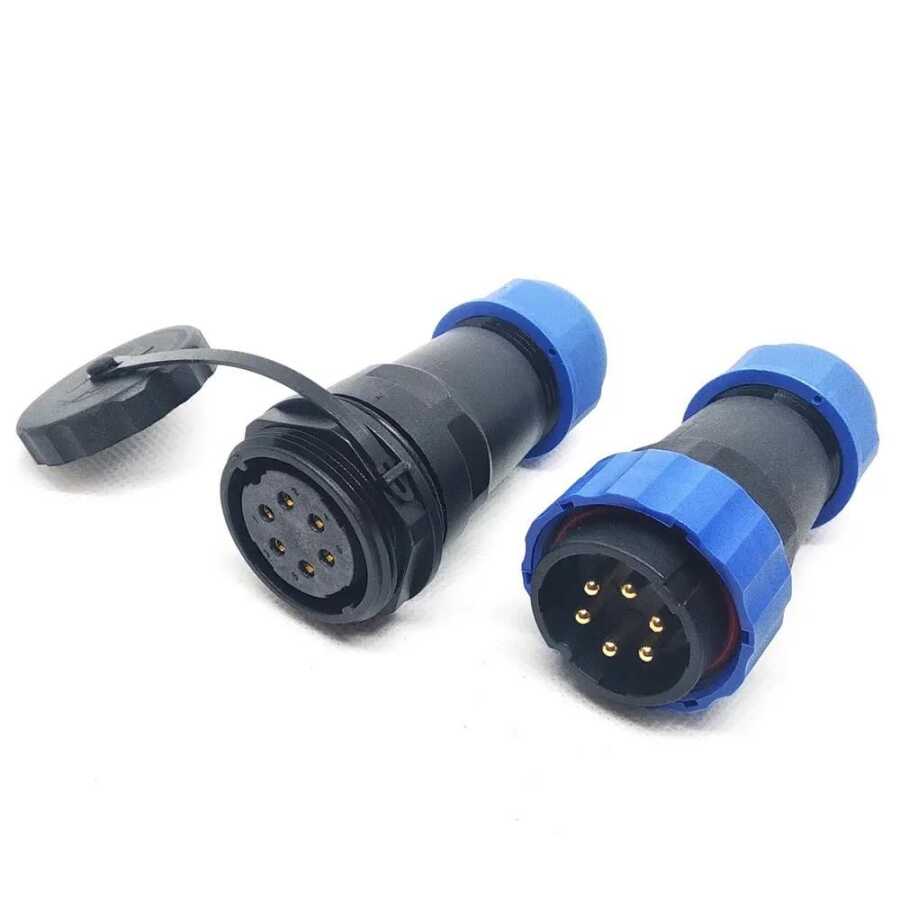 SD28 6 Pin 28mm Waterproof Connector Kit Motorobit - Motorobit.com