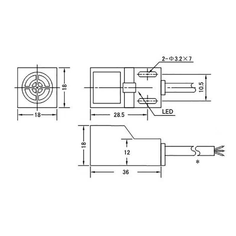 SN04-D 6-36V 5mm NO Inductive Distance Sensor Motorobit - Motorobit.com