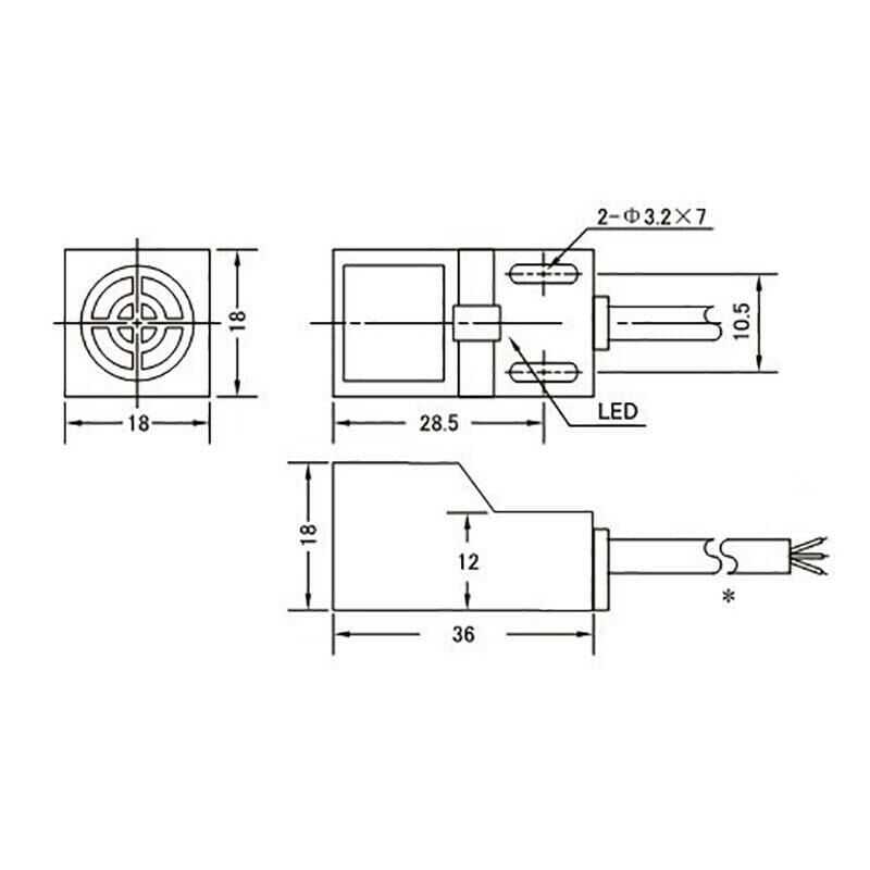 SN04-N2 10-30V 5mm NPN NC Endüktif Mesafe Sensörü SN04 Serisi Endüktif ...