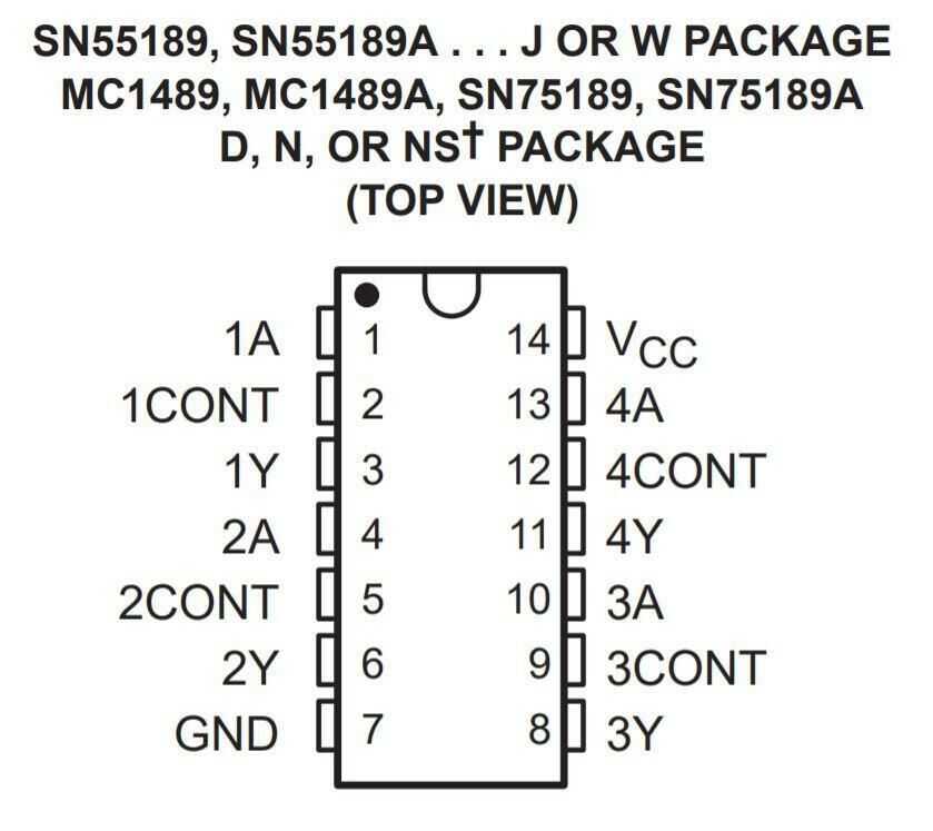 SN75189 SMD SO14 Integrated Motorobit - Motorobit.com