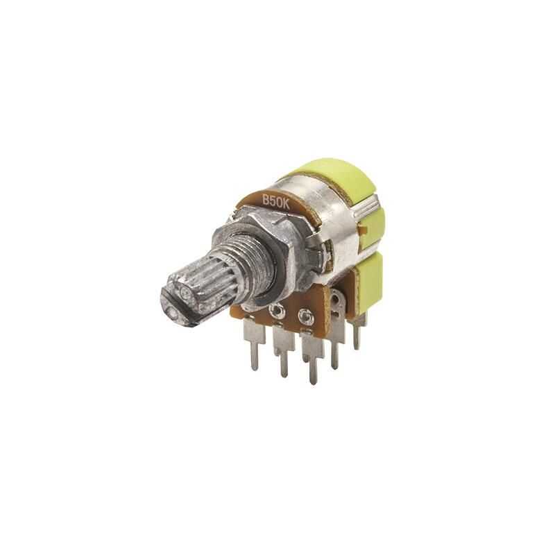 Stereo Potentiometer 8 Pin with 50K Switch Motorobit - Motorobit.com