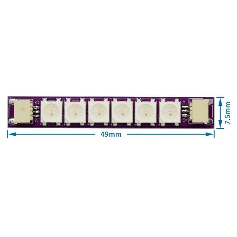 SW601 5050 6 RGB LED Module - 4 Pieces Motorobit - Motorobit.com