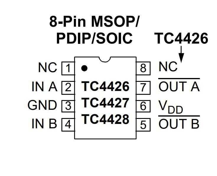 TC4426EPA DIP-8 Mosfet Sürücü Entegresi MAX/MCP/OP/TC/TDA Serisi ...
