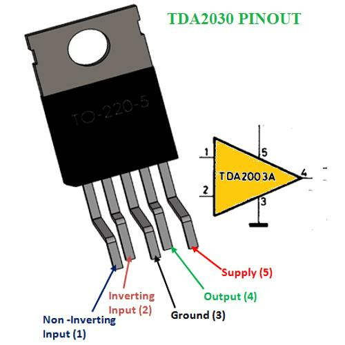 TDA2030 TO220-5 Entegre MAX/MCP/OP/TC/TDA Serisi Motorobit - Motorobit.com
