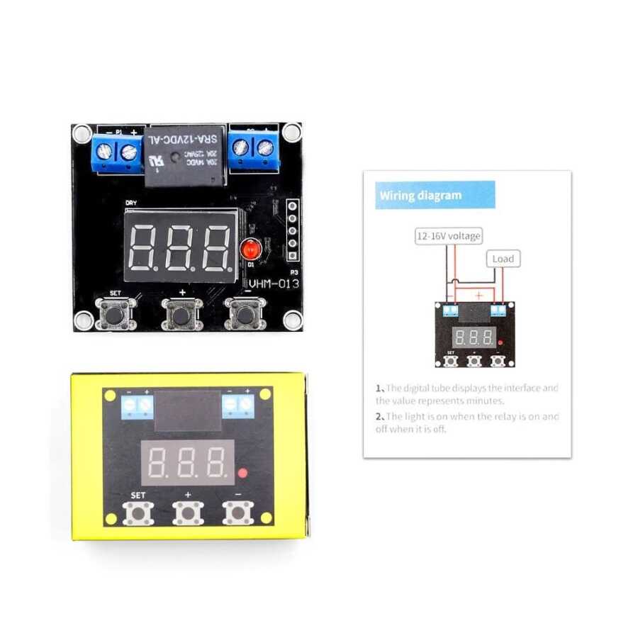 Time Adjusted 12-16V Countdown Voltage Cut Relay Circuit Motorobit ...