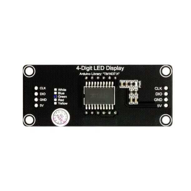 Tm1637 4 Digit Led Display Clock Module Green Motorobit