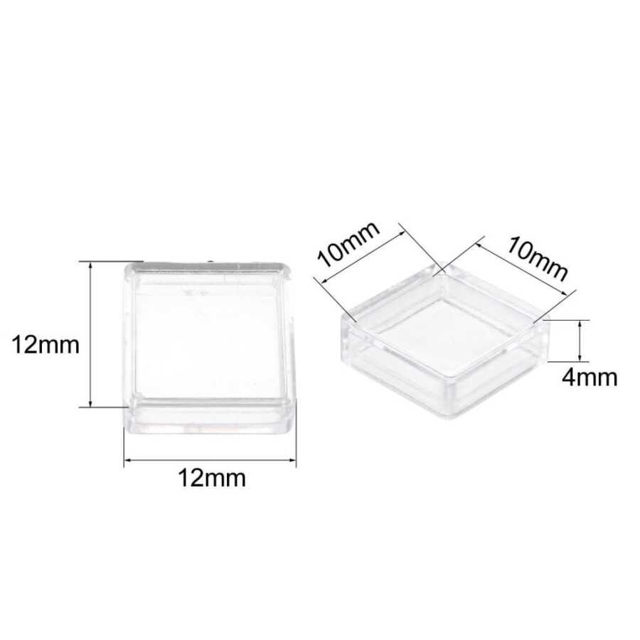 Transparent Protection Case Compatible with Tact Switch Square Cover ...
