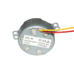 TYZ-49 1rpm 4W AC Synchronous Motor Motorobit - Motorobit.com