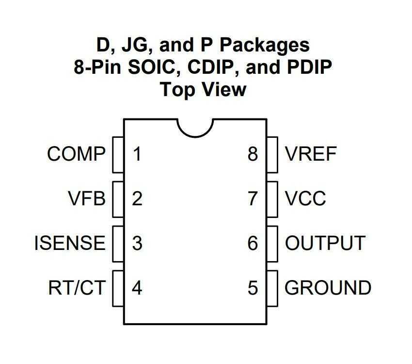 UC3845 SMD SO8 Entegre TL/TLC/UC/UDN/ULN Serisi Motorobit - Motorobit.com