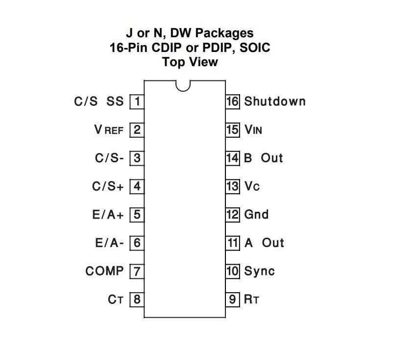 UC3846DW SMD SOIC-16 Entegre TL/TLC/UC/UDN/ULN Serisi Motorobit - Motorobit.com