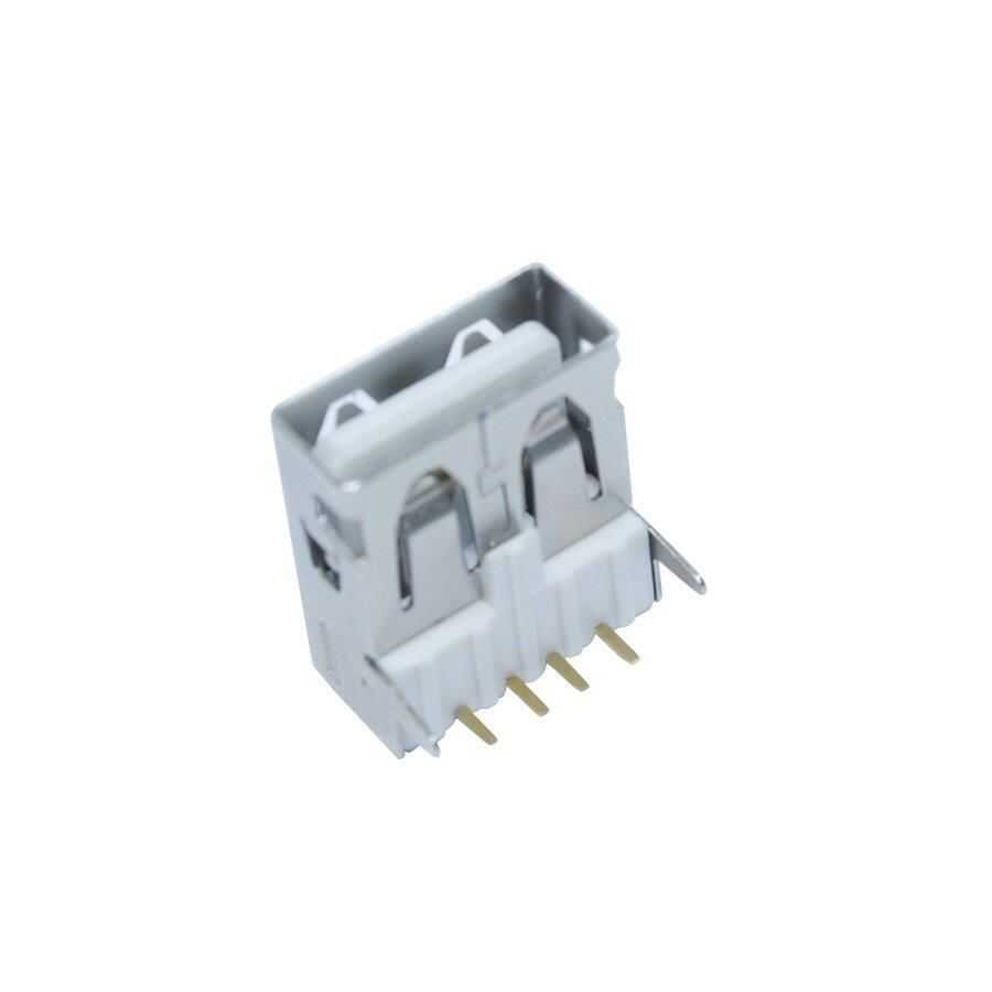 USB Female Chassis 90° White Motorobit - Motorobit.com