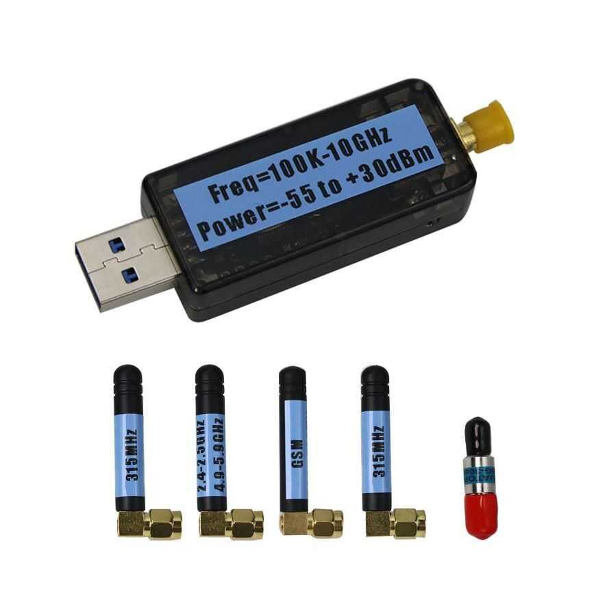 USB RF Güç Ölçer V3.0 100K-10GHz Ekranlı RF Power Meter Diğer RF ...